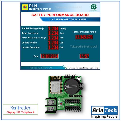 Jual Kontroller HSE Performance Board - Safety Board K3 - Tampilan 4 ...