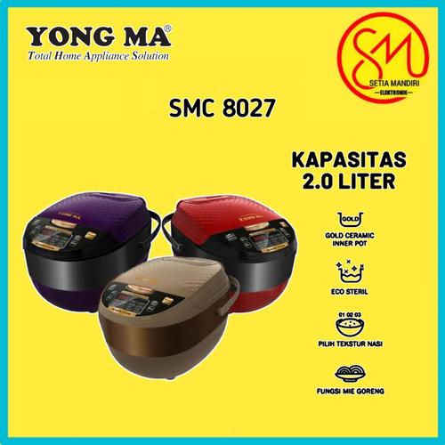 Promo YONG MA SMC 8027 Digital Rice Cooker [2 L] - Merah Cicil 0% 3x ...