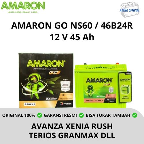 Jual Aki Mobil Toyota Rush NS60 / 46B24R Amaron GO Aki Kering 12v / 45Ah - Jakarta Selatan ...