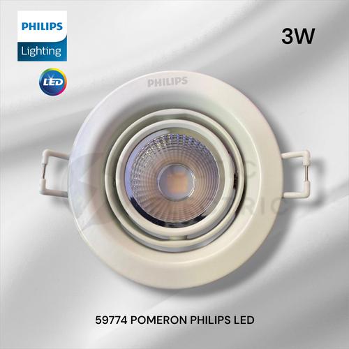 Jual PHILIPS LED Spotlight 3W Pomeron 59774/Downlight LED PHILIPS 3W Watt Pomeron Recessed Spot ...