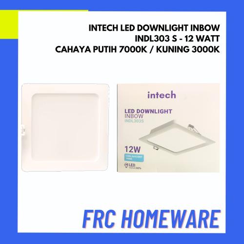Jual INTECH Lampu Downlight LED INDL303S 12 Watt - Lampu Plafon Kotak Persegi - Lampu Plafon LED ...