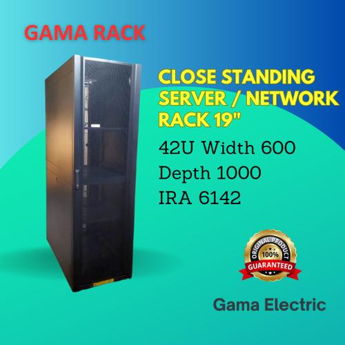 Jual GAMA Server Rack 19”, 42U, Width 600mm, Depth 1000mm, Perforated ...