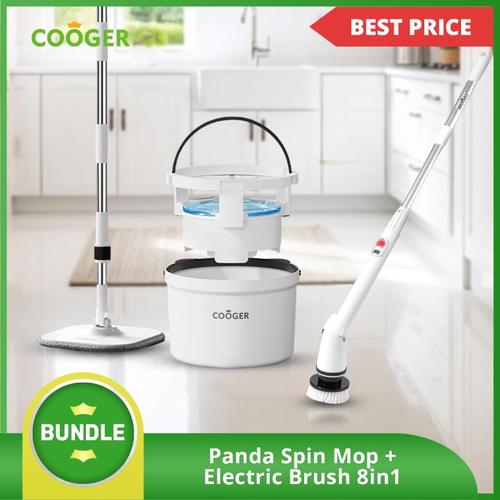 Promo COOGER BUNDLE Pel Panda Dual Clean Mop Upgrade Spin Mop Upgrade ...