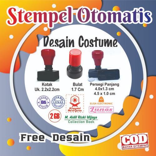 Jual Stempel Otomatis/Stempel logo/Stempel costume ukuran kecil - Bulat ...