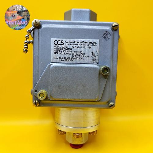 Jual CCS MODEL 6043G3 CUSTOM CONTROL SENSORS PRESSURE SWITCH - Jakarta ...