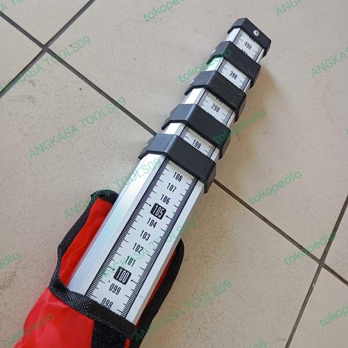 Jual Rambu Bak Ukur 3 Meter Levelling Alumunium Staff 3M 5 M - 5 Meter ...