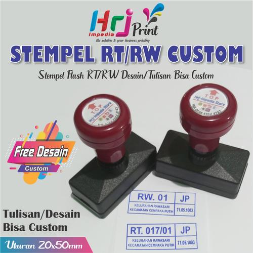 Jual Stempel rt/rw custom | Cetak stempel rt rw desain custom | Cetak ...