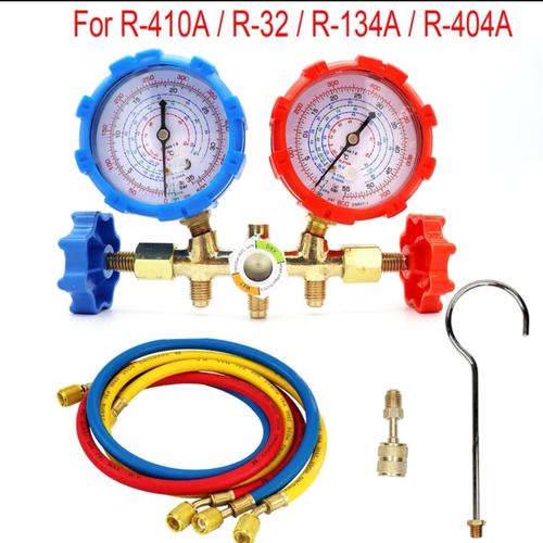 Jual Manifold Double Tekanan Pengisian Freon AC Mobil Kulkas R410 R134 ...