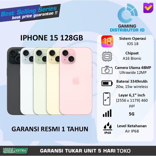 Promo Iphone 15 128Gb Garansi Resmi 1 Tahun - GREEN Cicil 0% 3x ...