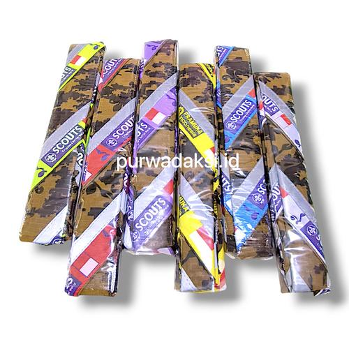 Jual Scraf pramuka loreng lis bordir scout menyala termurah \ Scarf ...