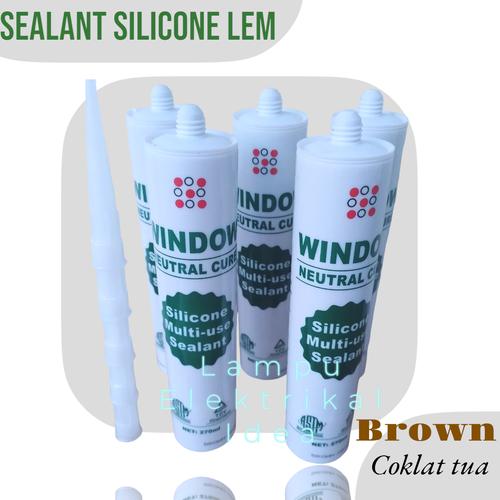 Jual SEALENT SILENT KACA WARNA COKLAT GELAP/ LEM TUBE SILICONE DARK ...
