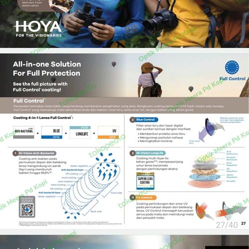 Promo lensa kacamata hoya aspheric 1.55 clear dan full control - CLEAR ...