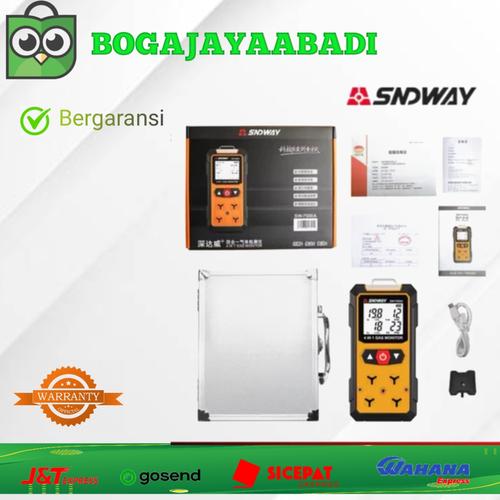 Jual Gas Detector Sndway SW-7500A CO H2S O2 EX 4in1 Combustible LEL Sensor - Jakarta Barat ...