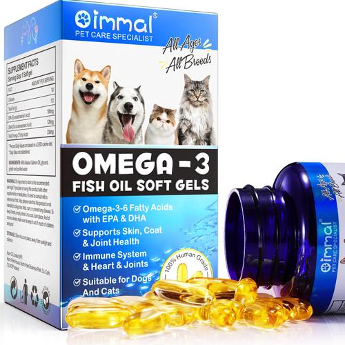 Jual Omega 3 Fish Oil Soft Gels for Dog and Cat 120 capsules - Repack ...