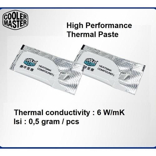 Jual Cooler Master Thermal Paste 6 W/mK MasterGel sachet Soft pack 0 ...