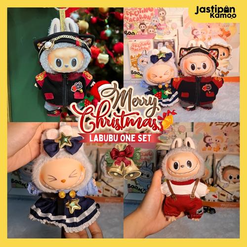 Jual Custom One Set Labubu UK 17CM Christmas | Baju Labubu Premium ...