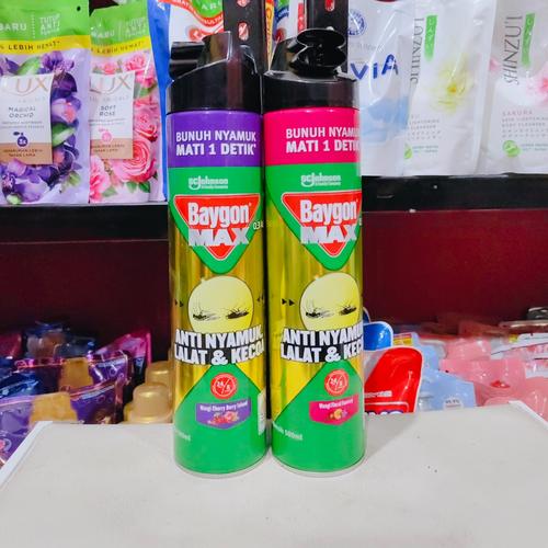 Jual baygon MAX 500ml anti nyamuk,lalat,dan kecoa - pink - Kab. Bandung ...
