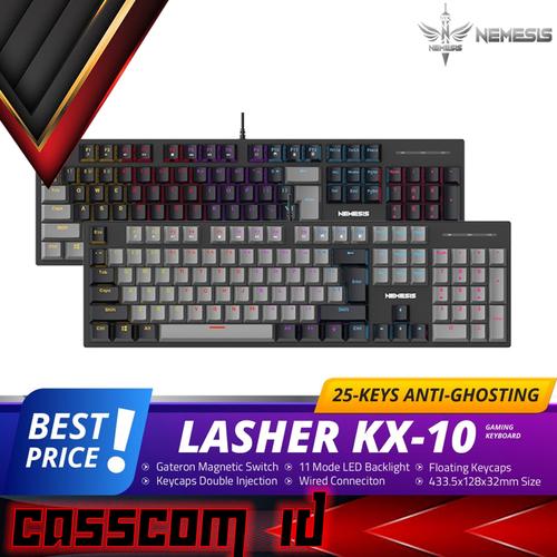 Jual Keyboard Fullsize Mechanical NYK Nemesis LASHER KX-10 / KX10 RGB ...