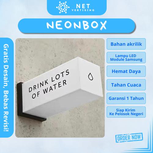 Jual Neon Box LED Akrilik Tebal, Tahan Air & Tahan Lama - 100cm, 1 Sisi ...