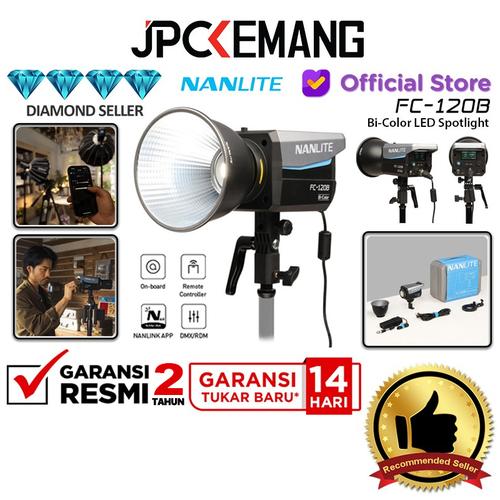 Promo Nanlite FC-120B LED Bi-Color Spotlight Lighting Video FC120B BiColor Spot Light LED ...