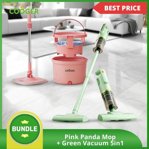 Promo COOGER BUNDLE Panda Spin Mop Dengan Vacuum 2IN1 - Kab. Bekasi ...
