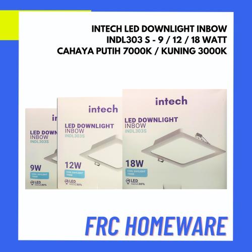 Jual INTECH Lampu Downlight LED INDL303S 9 Watt 12 Watt 18 Watt - Lampu ...