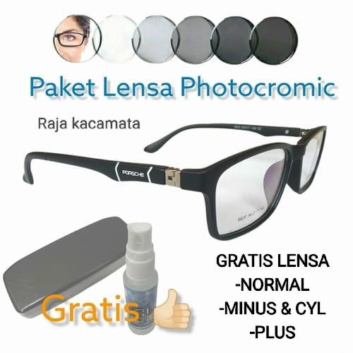 Promo Kacamata baca plus pria bluecromic photocromic anti radiasi minus ...