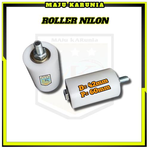 Jual Roda Nilon Roller Besar Ukuran 41/42mm, Bearing Pintu Pagar Besi ...