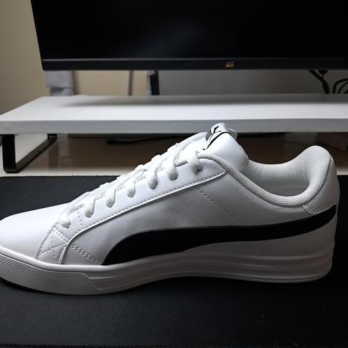 Jual PUMA Sepatu Training Smash Vulcanised V3 Low White-Black - 40,5 ...