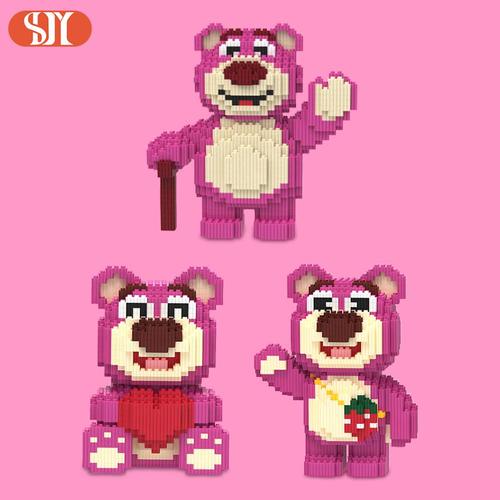 Jual Nano Blocks Bricks Karakter Lotso Bear Medium 3D Model Mainan ...