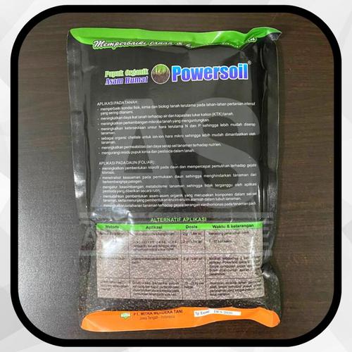 Jual POWERSOIL Pupuk Organik Asam Humat 500 Gram Kemasan Pabrik Pembenah Penyubur Tanah Humic ...
