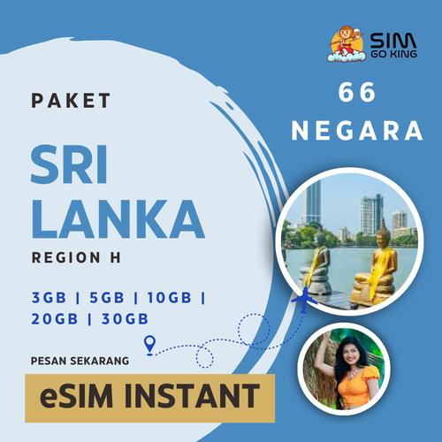 Jual SIM GO KING Travel Sri Lanka Multi Country Region H 66 Negara - 3GB, 7 hari - Jakarta Utara ...