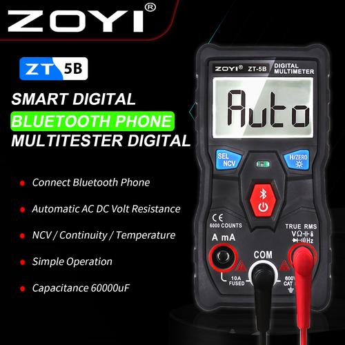 Promo ZOYI ZT-5B Smart Avometer Multitester Multimeter 60MQ 6000uf HZ ...
