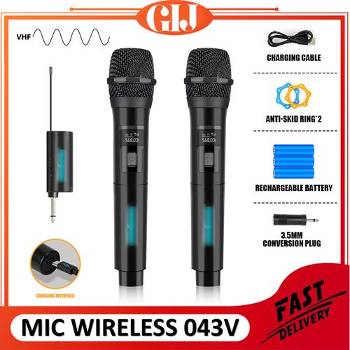 Promo Mic Microphone Wireless Profesional Mic Karaoke With Receiver ...