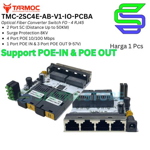 Jual Tarmoc TMC-2SC4E-AB-V1-IO-PCBA | Media Converter Switch 2FO 4LAN / 2 FO 4 LAN 10/100Mbps ...