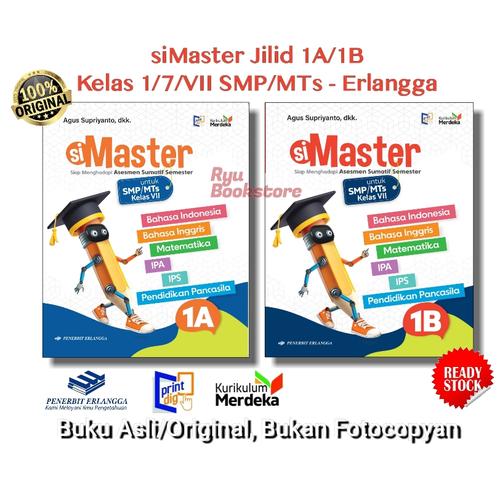 Jual Buku SiMaster Jilid 1A/1B Kls.1/7 SMP/MTs | Merdeka | Erlangga ...