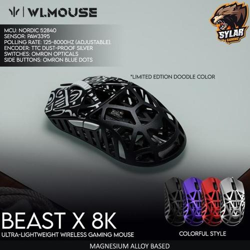 Jual Wl Mouse Beast X 8K Wireless Gaming Mouse Happysalma12 - Hitam ...