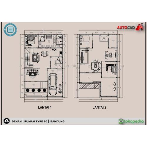 Jual Ff Buku Gambar Denah Rumah / Desain Rumah / Custome Denah 2D ...