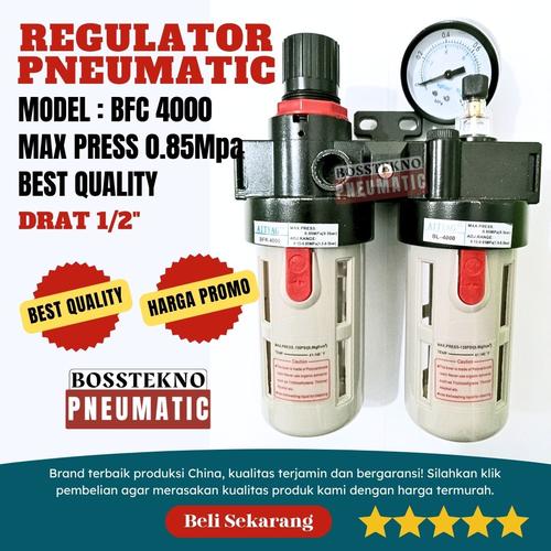 Jual REGULATOR ANGIN UDARA 2 TABUNG BFC 4000 DRAT 1/2 IN REGULATOR ...