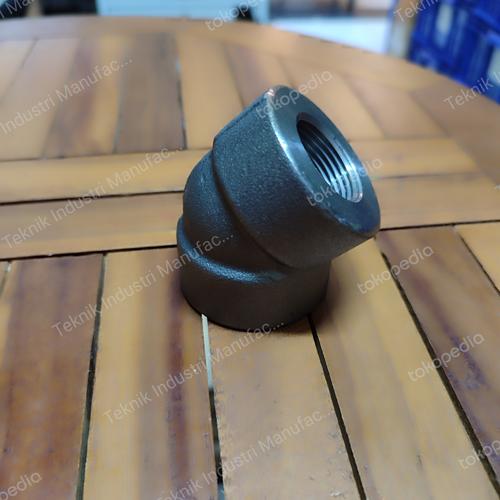 Jual Elbow Besi / Knee Besi 45° / 11/4" inch Koneksi Drat NPT - Jakarta ...