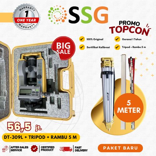 Jual Topcon DT-305 laser / Digital Theodolite DT305L Baru - Garansi 1 ...