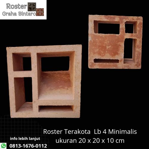 Jual Roster Terakota Lb 4 Minimalis / ukuran 20 x 20 x 10 cm - Kota ...