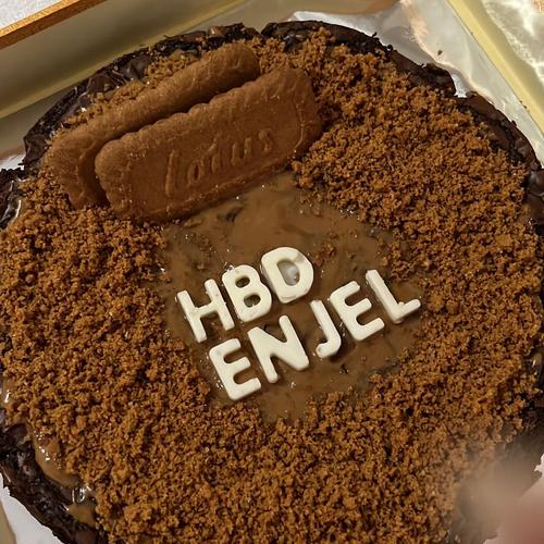 Jual Fudgy Brownies Tart Biscoff Lotus / Kue Ulang Tahun Custom Biscoff ...