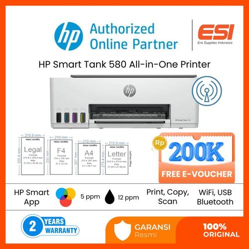 Jual NEW HP Smart Tank 580 All-in-One Printer - Kota Bandung - Joyful ...