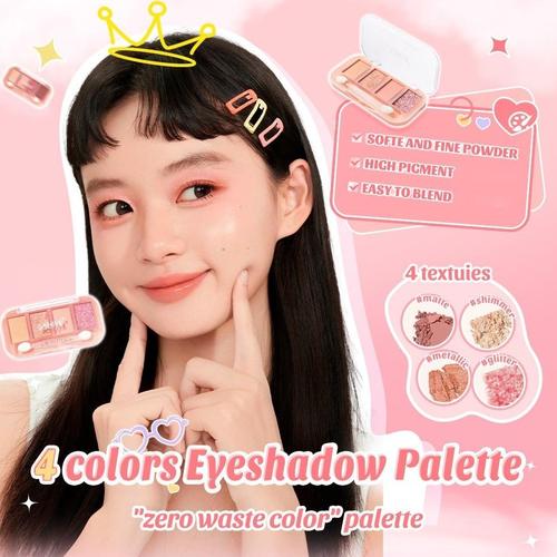 Jual SANIYE 4 Warna Eyeshadow Glitter Palet Eye Shadow Mata Menarik ...