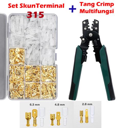 Promo SET LENGKAP TERMINAL SKUN Isi 315Pcs / 270Pcs / 120Pcs + Tang ...