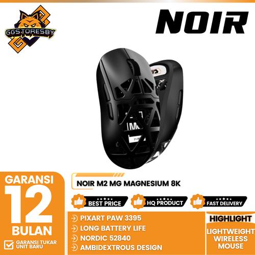 Promo NOIR M2 MG MAGNESIUM 8K LIGHTWEIGHT WIRELESS Gaming Mouse Cicil 0 ...