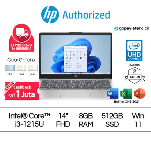 Promo Laptop HP 14-ep0555TU Core i3 UHD 8GB RAM 512GB SSD W11 14 Inch Intel - 14-ep0555TU Cicil ...