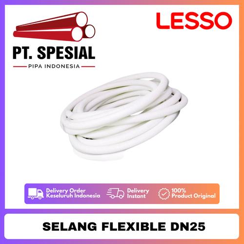 Jual Flexible Lesso Conduit DN25 Putih 50 Meter Selang Flexible 50 Roll ...