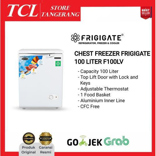 Jual CHEST FREZEER FRIGIGATE 100 LITER F-100LV FREZEER BOX F100LV LOW ...